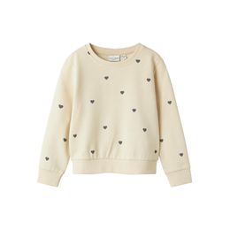 name it Sweatshirt 'NMFValba' M&auml;dchen Gr&ouml;&szlig;e 86 sand / anthrazit