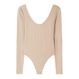 Bershka Shirtbody Damen Gr&ouml;&szlig;e L beige