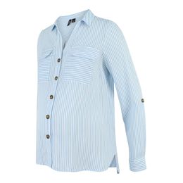 Vero Moda Maternity Umstand Bluse 'VMMBumpy' Damen Gr&ouml;&szlig;e XXL hellblau / wei&szlig;