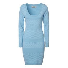 Influencer Kleid Damen Gr&ouml;&szlig;e 38 blau Winterkleid