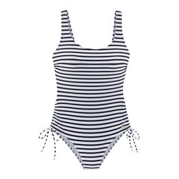 Venice Beach Badeanzug 'Summer' Damen Gr&ouml;&szlig;e XS dunkelblau / wei&szlig;