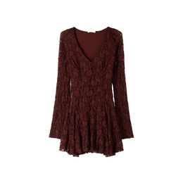 Bershka Kleid Damen Gr&ouml;&szlig;e 40 rostbraun Winterkleid