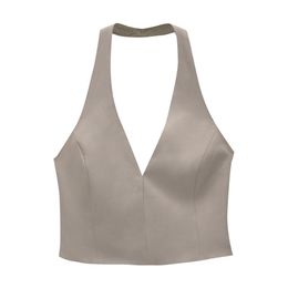 Pull&Bear Pull&bear Top Damen Gr&ouml;&szlig;e XL greige