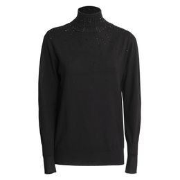 Influencer Pullover Damen Gr&ouml;&szlig;e L schwarz