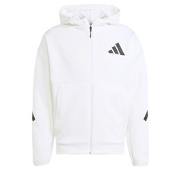adidas Sportswear Athletic Zip-Up Hoodie 'Z.N.E.' male size S/M Black / White