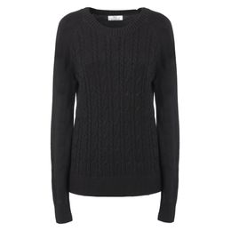Influencer Pullover 'Cable' Damen Gr&ouml;&szlig;e M schwarz
