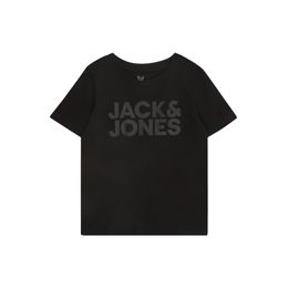 Jack & Jones Jack & Jones T-Shirt 'JJECORP' Jungen Gr&ouml;&szlig;e 128 anthrazit / schwarz