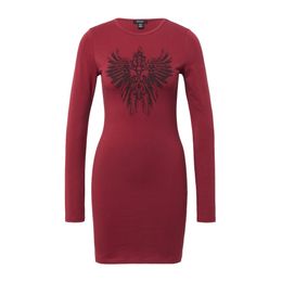 Nasty Gal Kleid Damen Gr&ouml;&szlig;e 42 rot / schwarz Winterkleid