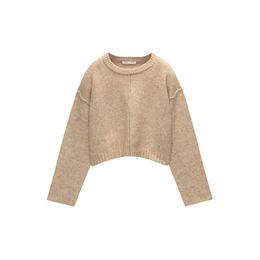Pull&Bear Pull&bear Pullover Damen Gr&ouml;&szlig;e M ecru / hellbeige / gelb / oliv