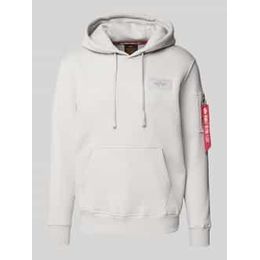 Alpha Industries Hoodie mit Label-Patch