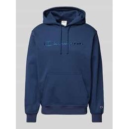 Champion Hoodie mit Label-Stitching