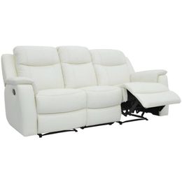 Relaxsofa Leder 3-Sitzer - Elfenbein-Weiß - evasion