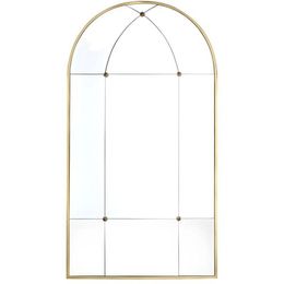 Spiegel Vintage Fenster-Optik - Metall - 80 x 150 cm - Goldfarben - palmyre