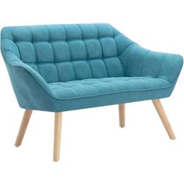 Vente-unique - Sofa 2-Sitzer - Stoff - Blau - caserta