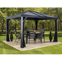 Pavillon Ventura 10x10 anthrazit 296 x 296 x 260 cm (l x b x h) Aluminium - Sojag