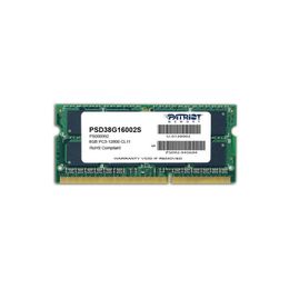 PATRIOT Memory - PATRIOT PATRIOT Signature Line - DDR3 - 8 gb - so dimm 204-PIN - 1600 MHz / PC3-12800 - CL11 - 1.5 v - ungepuffert - nicht-ECC