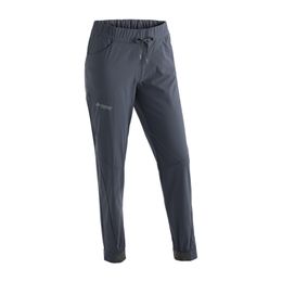 Outdoorhose Maier Sports "Fortunit XR W" Gr. 42, Normalgrößen, blau (graublau), Damen, 100% Polyester, Hosen, Damen Wanderhose, leichte atmungsaktive Funktionshose, Trekkinghose