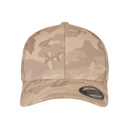 Flex Cap Flexfit "Flexfit Unisex Flexfit Light Camo" Gr. L/XL, beige (schwarzbeigecamo) Damen Caps