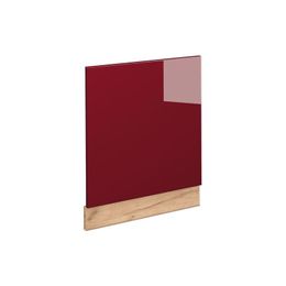 Frontblende Fame-Line, Bordeaux Hochglanz, 60 cm , ap Eiche VICCO