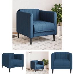 The Living Store - Sessel Blau Stoff - Sofas - Blau