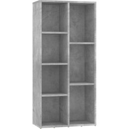 Bücherregal Betongrau 50x25x106 cm Holzwerkstoff vidaXL