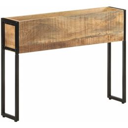 vidaXL - Pflanzkübel 90x20x68 cm Raues Mangoholz