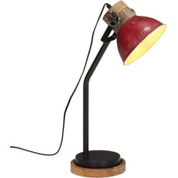 Schreibtischlampe 25 W Rot 18x18x60 cm E27 vidaXL