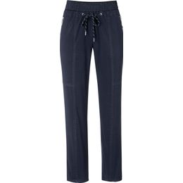 CR&Eacute;ATION L Damen 7/8-Hose mit Rei&szlig;verschluss-Taschen marine Gr&ouml;&szlig;e 54