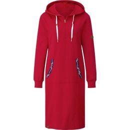 CR&Eacute;ATION L Damen Jerseykleid mit K&auml;nguru-Tasche rot Gr&ouml;&szlig;e 38