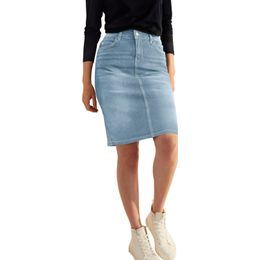 CR&Eacute;ATION L Damen Jeansrock schmal geschnitten blue-bleached Gr&ouml;&szlig;e 40