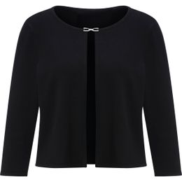 CR&Eacute;ATION L Damen Bolero mit Zierspange schwarz Gr&ouml;&szlig;e 36
