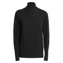 Influencer Pullover Damen Gr&ouml;&szlig;e L schwarz