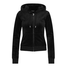Juicy Couture Tall Zip-Up Hoodie 'ROBERTSON' female Black size XL