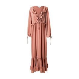 Topshop Kleid Damen Größe 38 rostbraun Winterkleid
