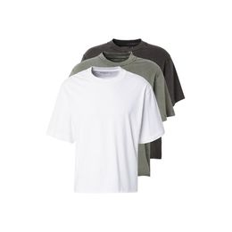 Abercrombie & Fitch Abercrombie & Fitch T-Shirt Herren Größe XL schlammfarben / grünmeliert / weiß