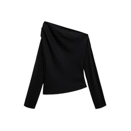 Mango Bluse 'Skin' Damen Größe XXL schwarz / silber