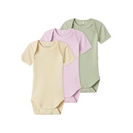 name it Romper/Bodysuit boy Beige, Green, Purple size 56