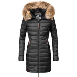 Marikoo Mantel 'Rose' Damen Gr&ouml;&szlig;e XXXL braun / schwarz Wintermantel