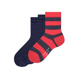 Falke Socken Mädchen Größe 23/26 navy / rot