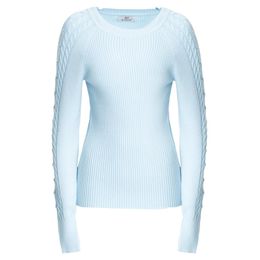 Influencer Pullover Damen Gr&ouml;&szlig;e M hellblau