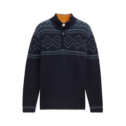 Tom Tailor Pullover 'Fair Isle' Herren Größe XXL navy / taubenblau