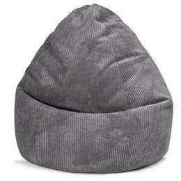 Sitzsack MAGMA HEIMTEX "BeanBag SHARA XXL", grau (anthrazit), B:130cm, Bezug: 100% Polyester, Sitzsäcke