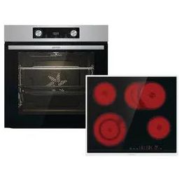 Gorenje Backofen-Set "Steam Set", A (A+++-D), silber (edelstahlfarben), Herdsets, AirFry-Funktion