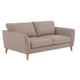 3-Sitzer Home Affaire "MARSEILLE Sofa 206 cm" Sofas Gr. B/H/T: 206cm x 88cm x 90cm, Struktur fein, beige mit Massivholzbeinen aus Eiche, verschiedene Bezüge und Farbvarianten