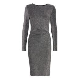 Abendkleid B.Young "Abendkleid BYTACHA PLEAT DRESS -" Gr. XS, grau (silber mix) Damen Kleider