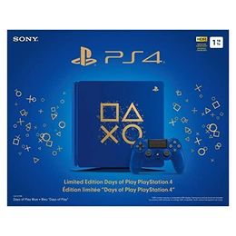 Sony PlayStation 4 Slim 1000GB - Blau - Limited Edition Days of Play Blue