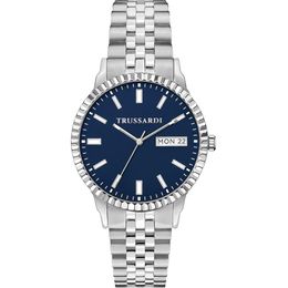 Trussardi Analog Watch male Silver size One Size