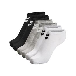 Hummel Sportsocken 'CHEVRON ' Herren Größe 44.5 graumeliert / schwarz / weiß