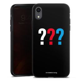 DeinDesign iPhone Xr Handy Silikon H&uuml;lle Case schwarz Handyh&uuml;lle Official Licensed Product Die Drei ??? Logo