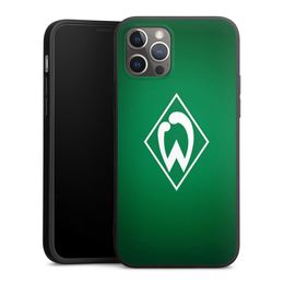 DeinDesign iPhone 12 Pro Handy Premium Silikon H&uuml;lle Handyh&uuml;lle schwarz Case Logo Sv Werder Bremen Merchandise Silikon Premium Case